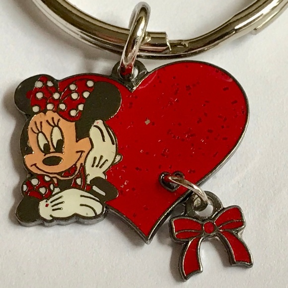 Disney | Accessories | Disney Minnie Mouse Purse Charm Keychain Mickey ...